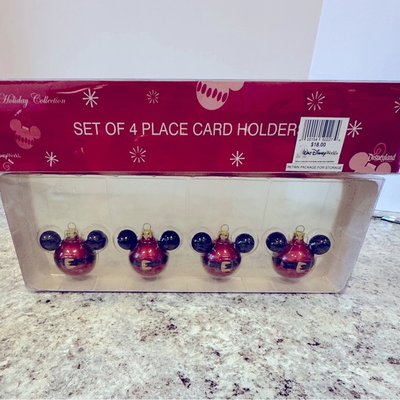 Disney | Holiday | Disney Name Card Holders 2 Boxes Of 4 Mickey Mouse ...